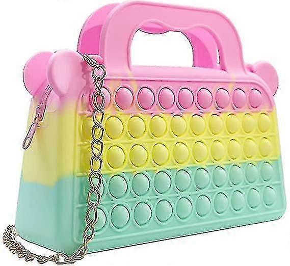 Push Bubble Fidget Pop Handbags,shoulder Bag For Girls And Women Relief ...