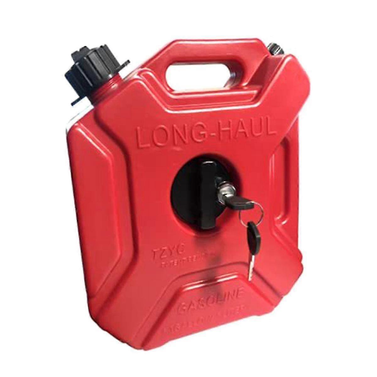 Red 5l Emergency Backup Suv Motorcycle Petrol Storage Gas Tank With ...