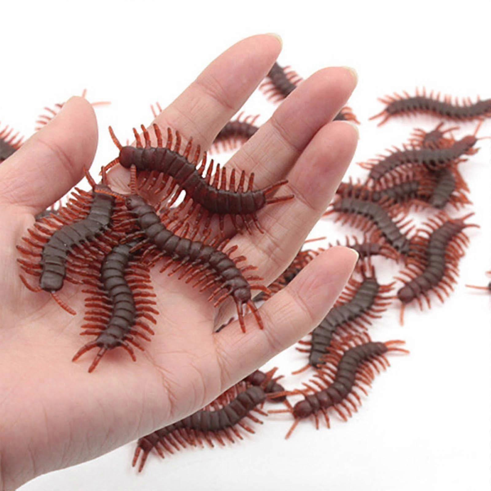 10pack Imitation Insects Fake Centipede Toys Realistic Bugs Prank Joke ...
