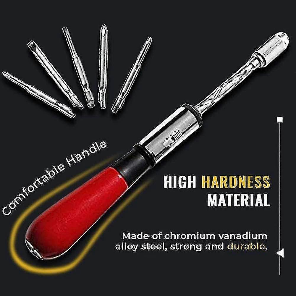 Spiral Screwdriver Push Pull Ratchet Screwdriver 6 In 1 Push Pull ...