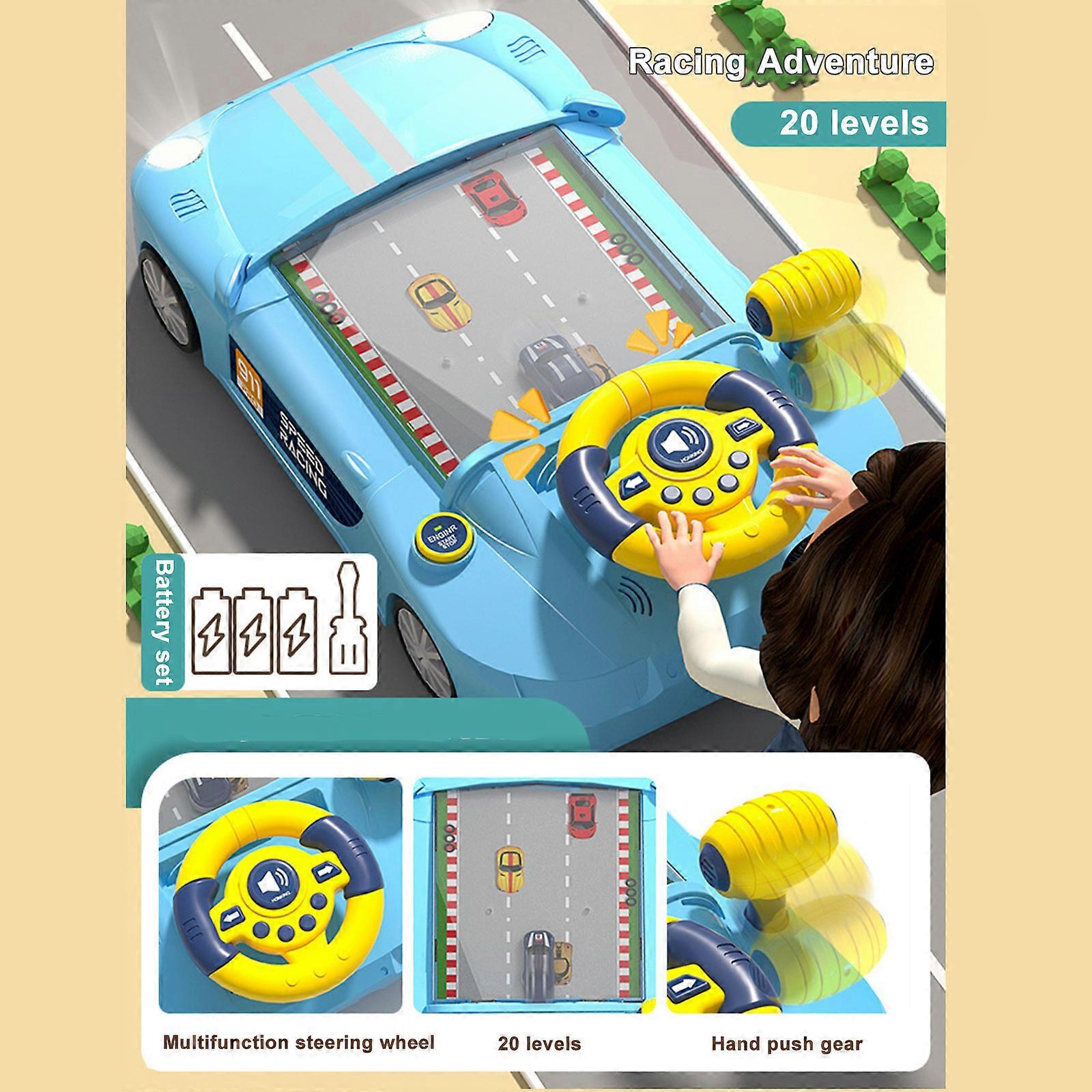 Electric Simulation Steering Wheel Toys,Driving Racing Games | Fruugo UK