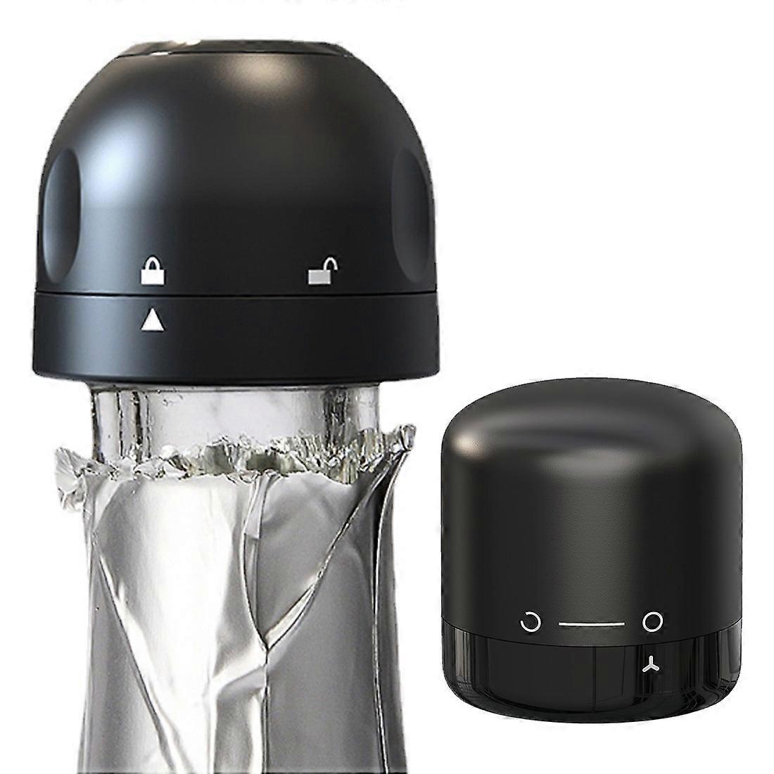 Champagne wine stopper Seal Stopper Wine Bottle Seal Cap Rotating Lock ...