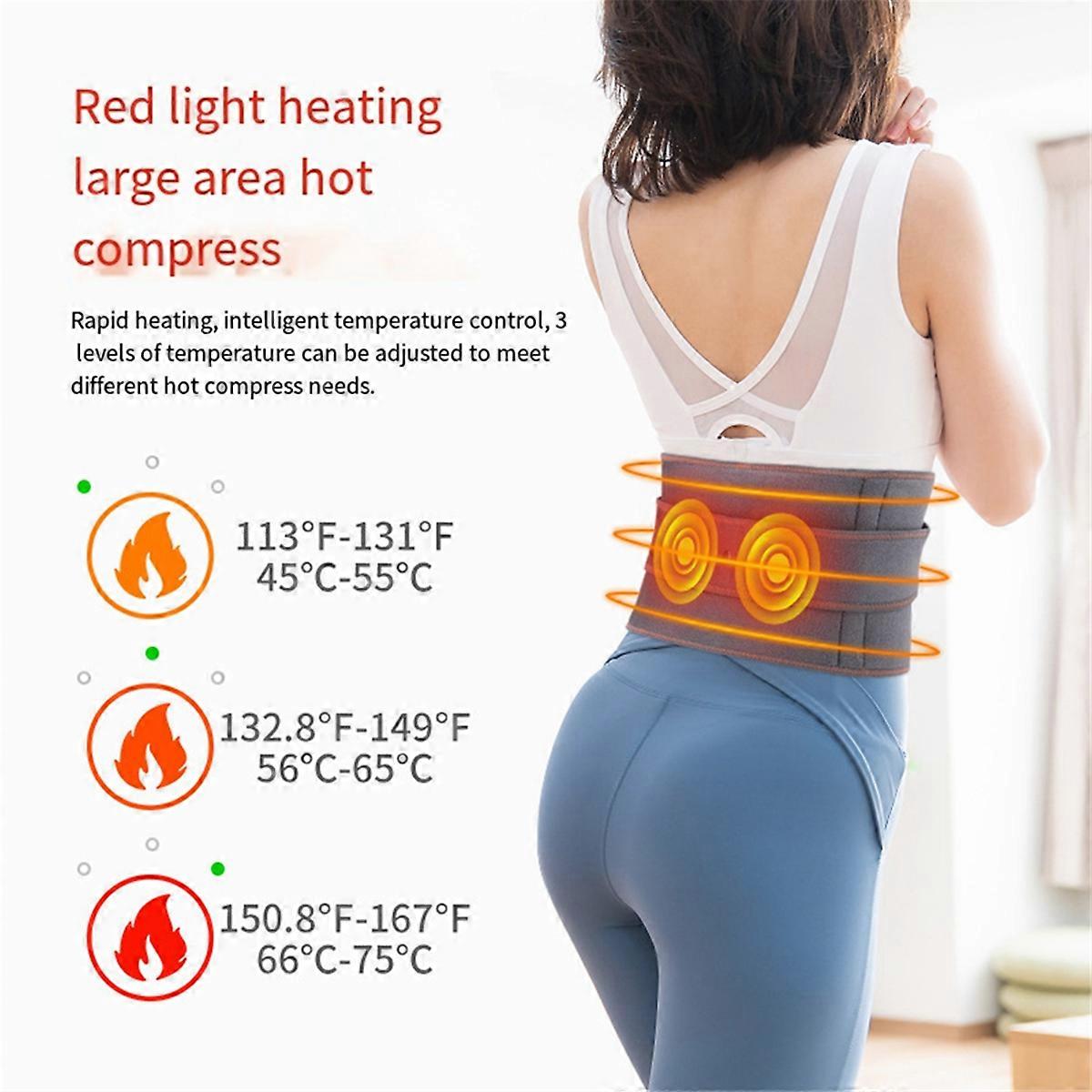 Rechargeable Heating Massage Belt Warm Compress Heating Belt Controller ...