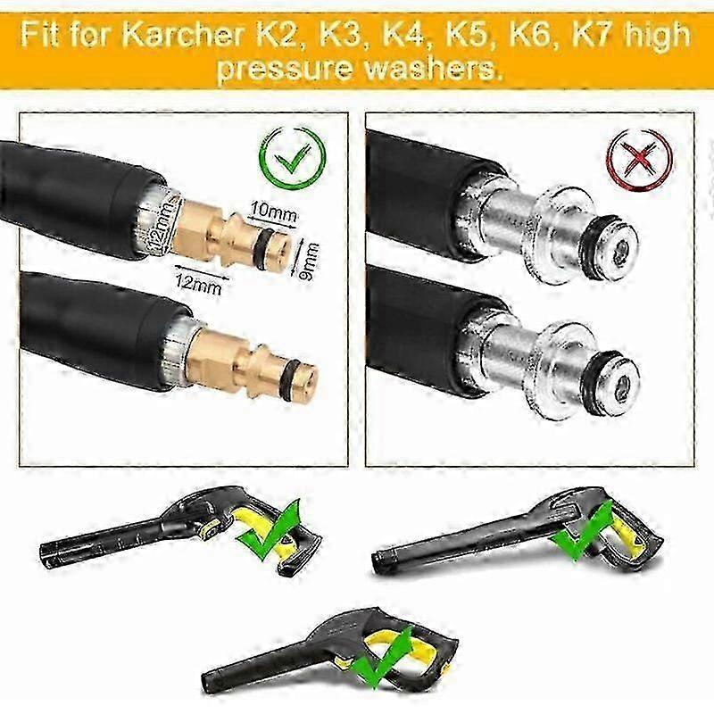High-pressure hose for Karcher K2-K7, 6m quick connector replacement ...