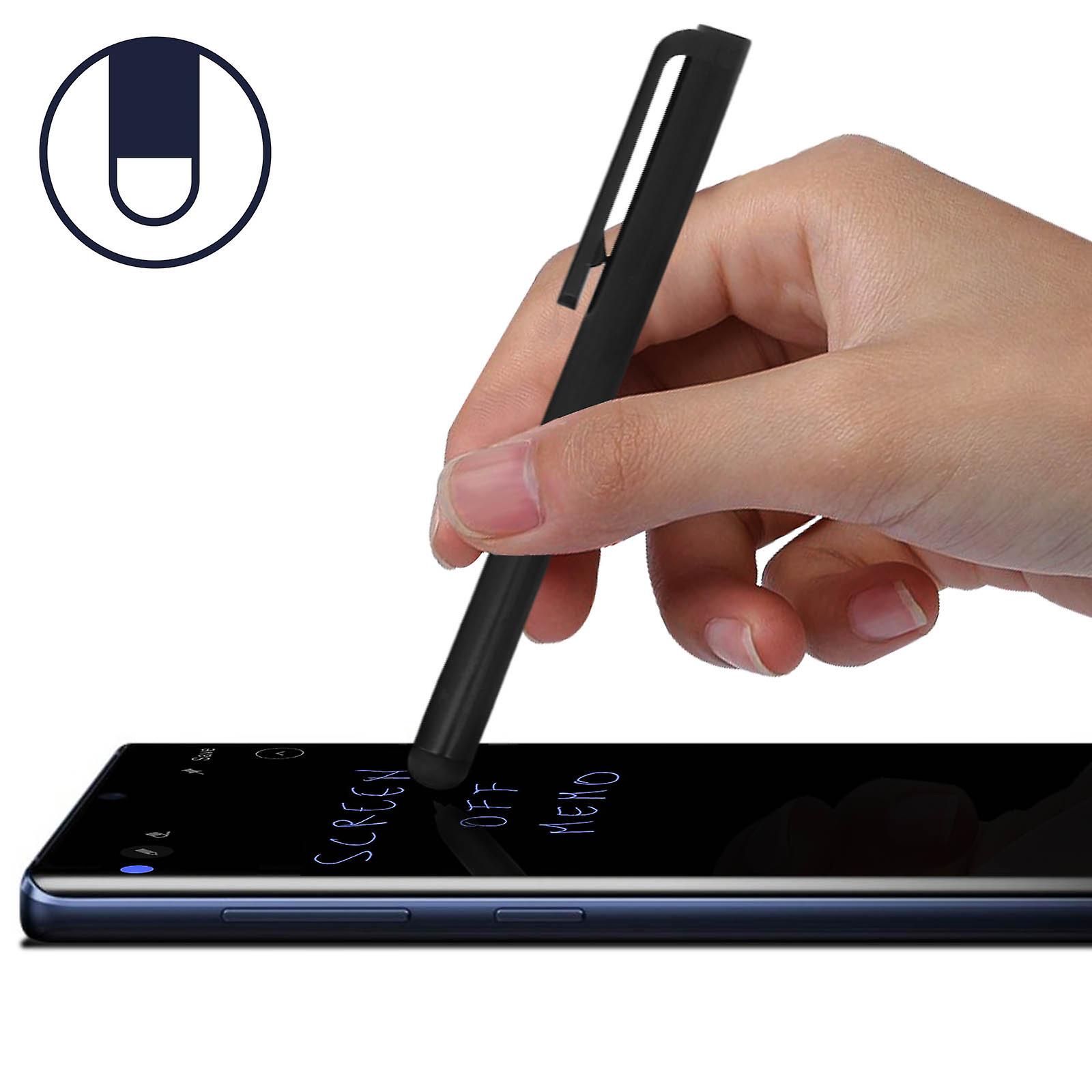Universal soft touch screen pen Compact format - black | Fruugo UK