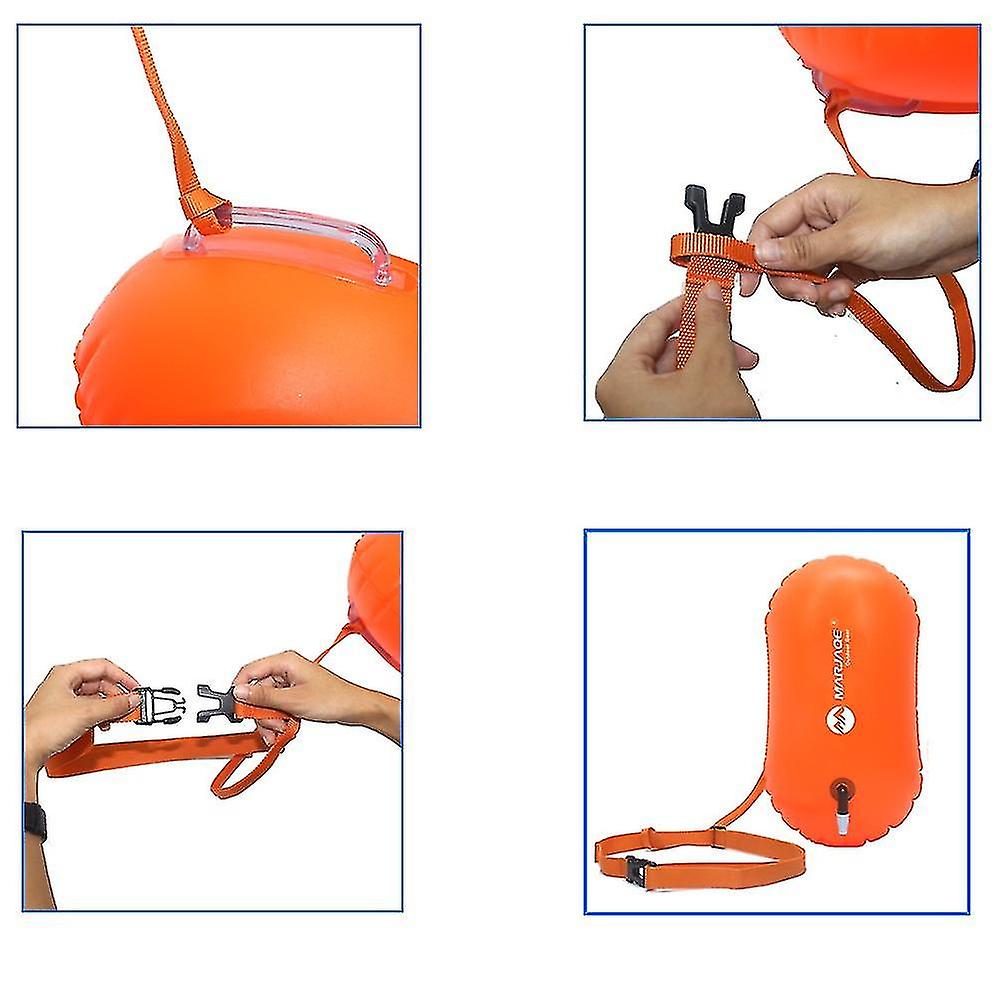 Swim Buoy Float, Swim Safety Float Bag Waterproof With Adjustable Belt ...