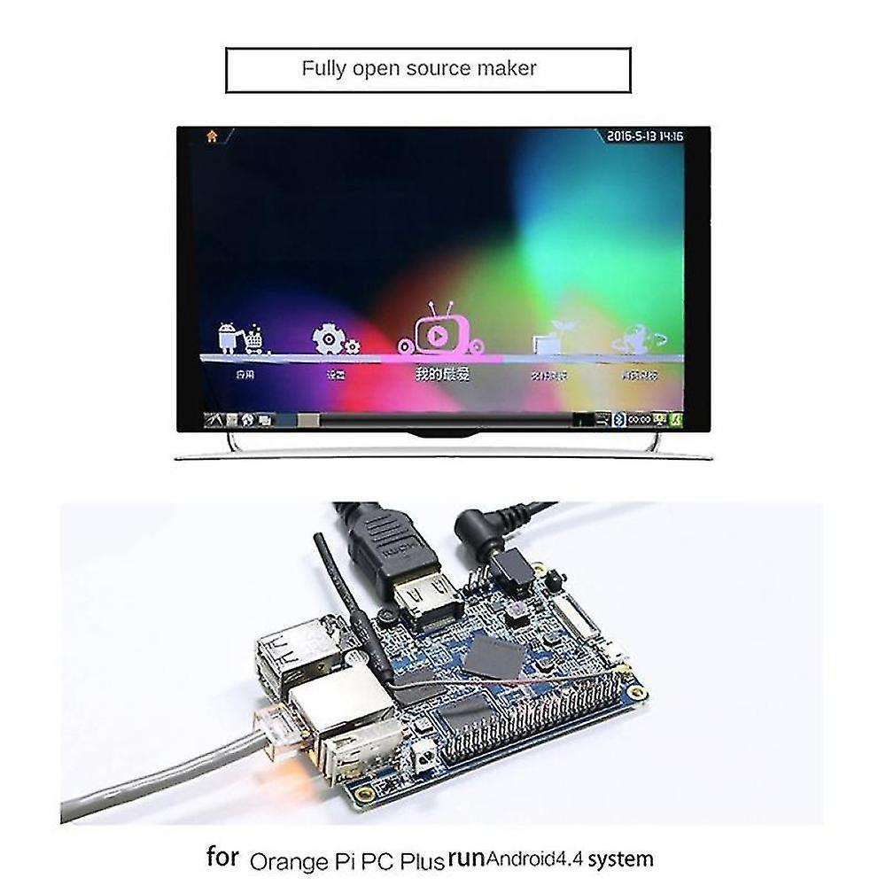 For Orange Pi Pc Plus H3 1gb Ddr3+8gb Emmc Development Board+case ...