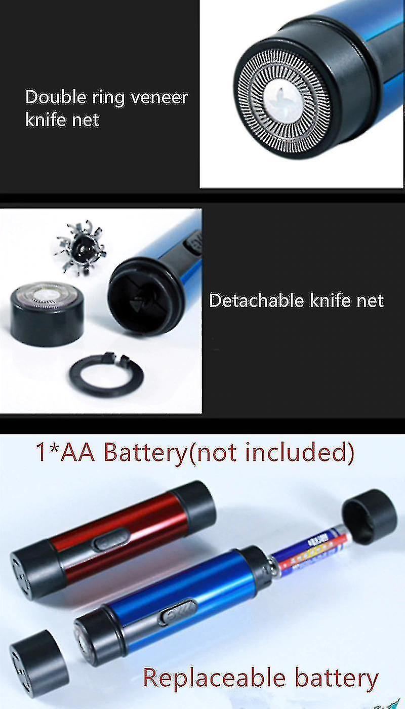 Protable Shaver Beard Trimmer(red) | Fruugo UK