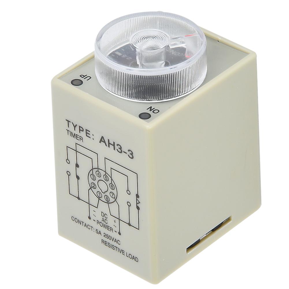 AH3-3 Timer Relay Electronic Type Adjustable Release Delay Time Relay 8 ...