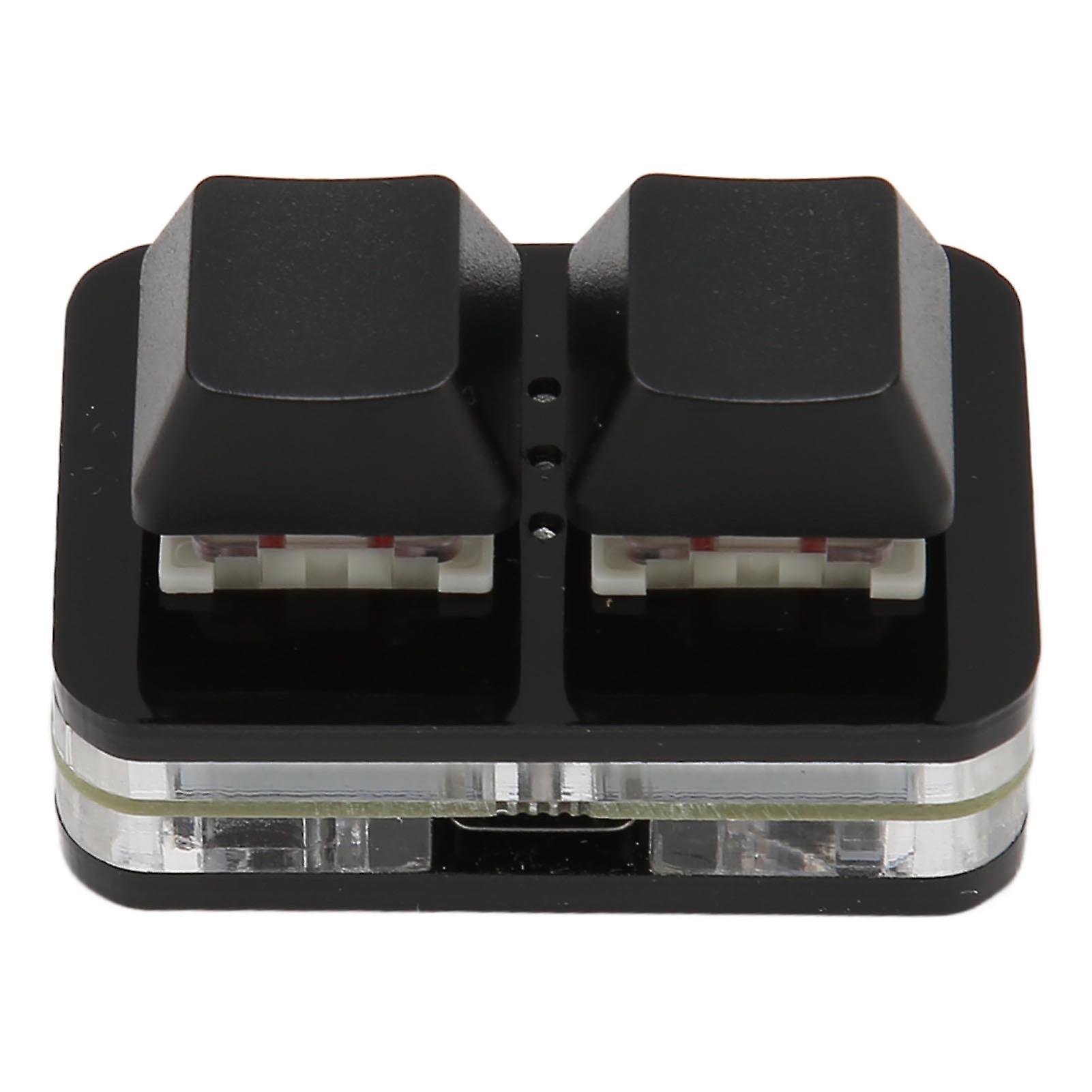 USB 2 Key Mini Keypad Custom RGB LED Backlight Macro Programming ...