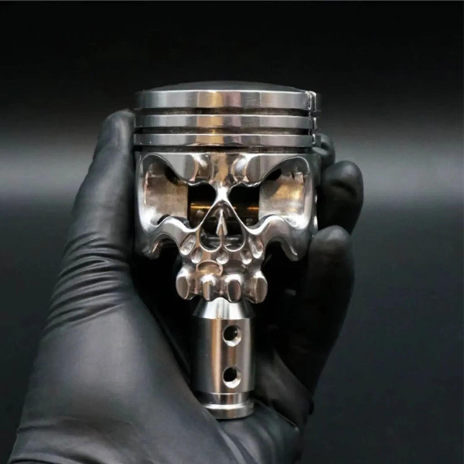 Car Skull Gear Stick Shift Knob Stainless Steel Skull Shape Shift Lever ...