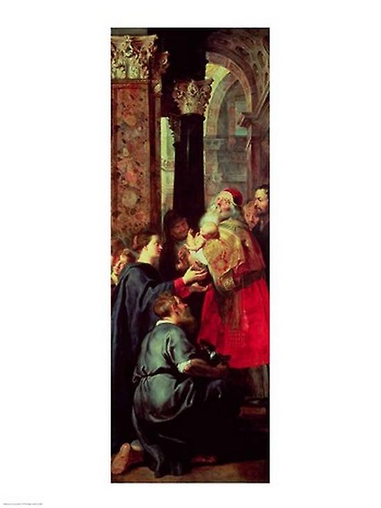 Presentation in the Temple, right panel from the Descent from the Cross triptych Poster | Fruugo DE