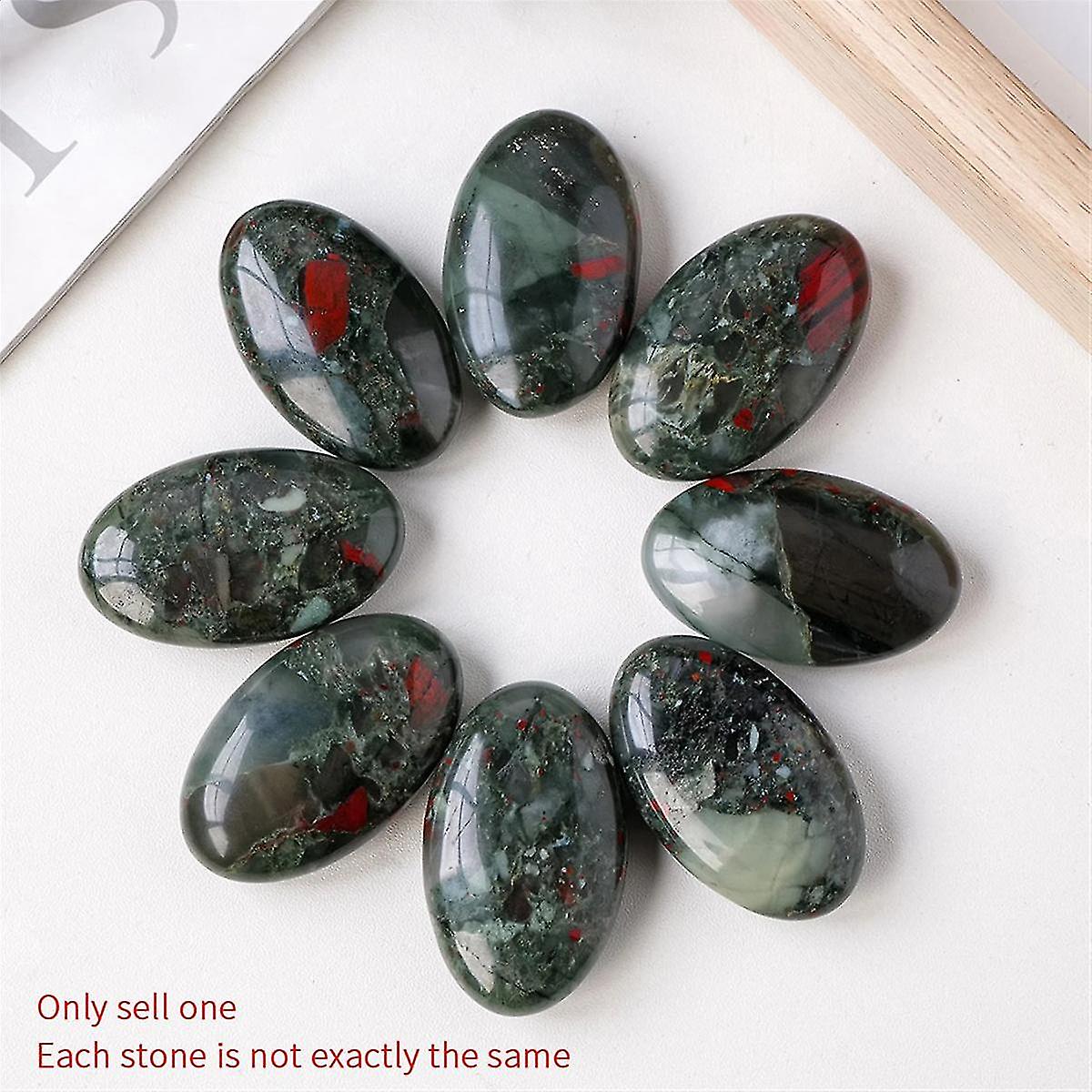 Natural Red Blood Stone African Hot Compress Stone Healing Crystal ...