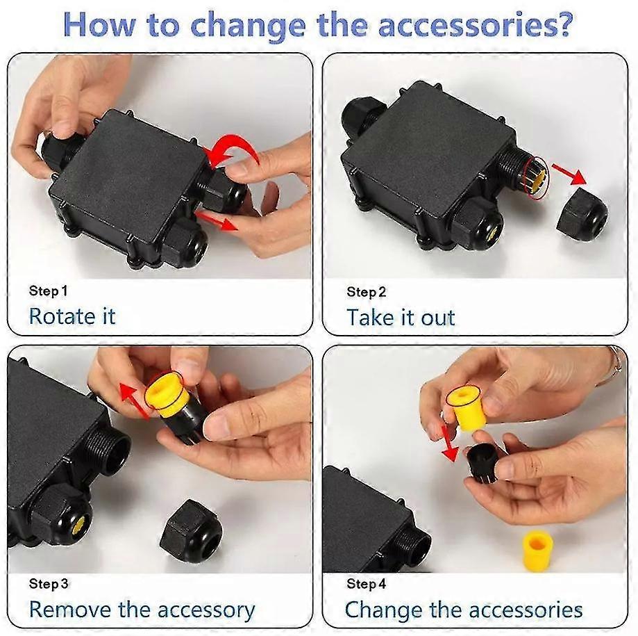 Waterproof Junction Box Ip68 Junction Box 4 Way Waterproof Junction Box ...