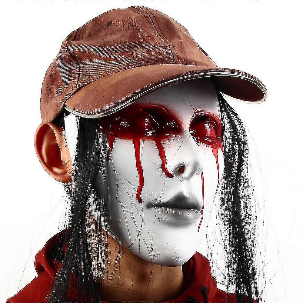 Bloody horror mask Halloween Scary Bloody Zombie Masks Horror Vampire ...