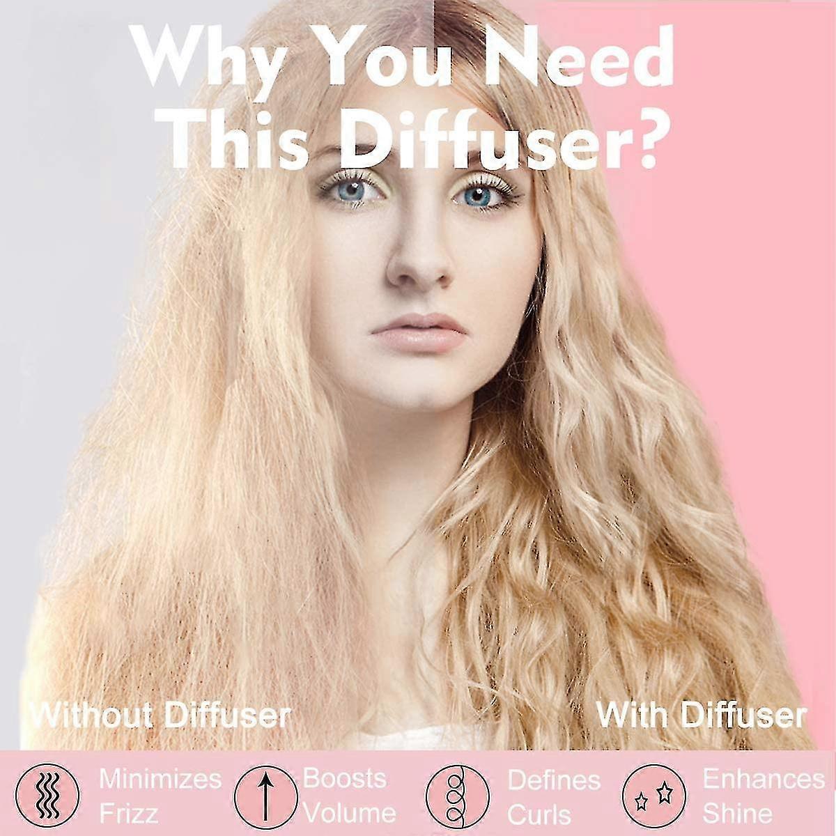 Hair Diffuser Universal Hair Diffuser för lockigt hår och naturligt hår ...