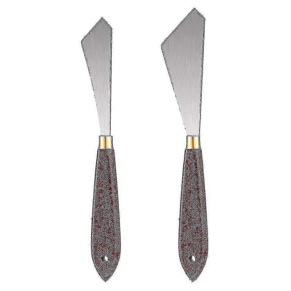 2 Pcs Painting Scraper Knife Stainless Steel Painting Mixing Scrapers ...