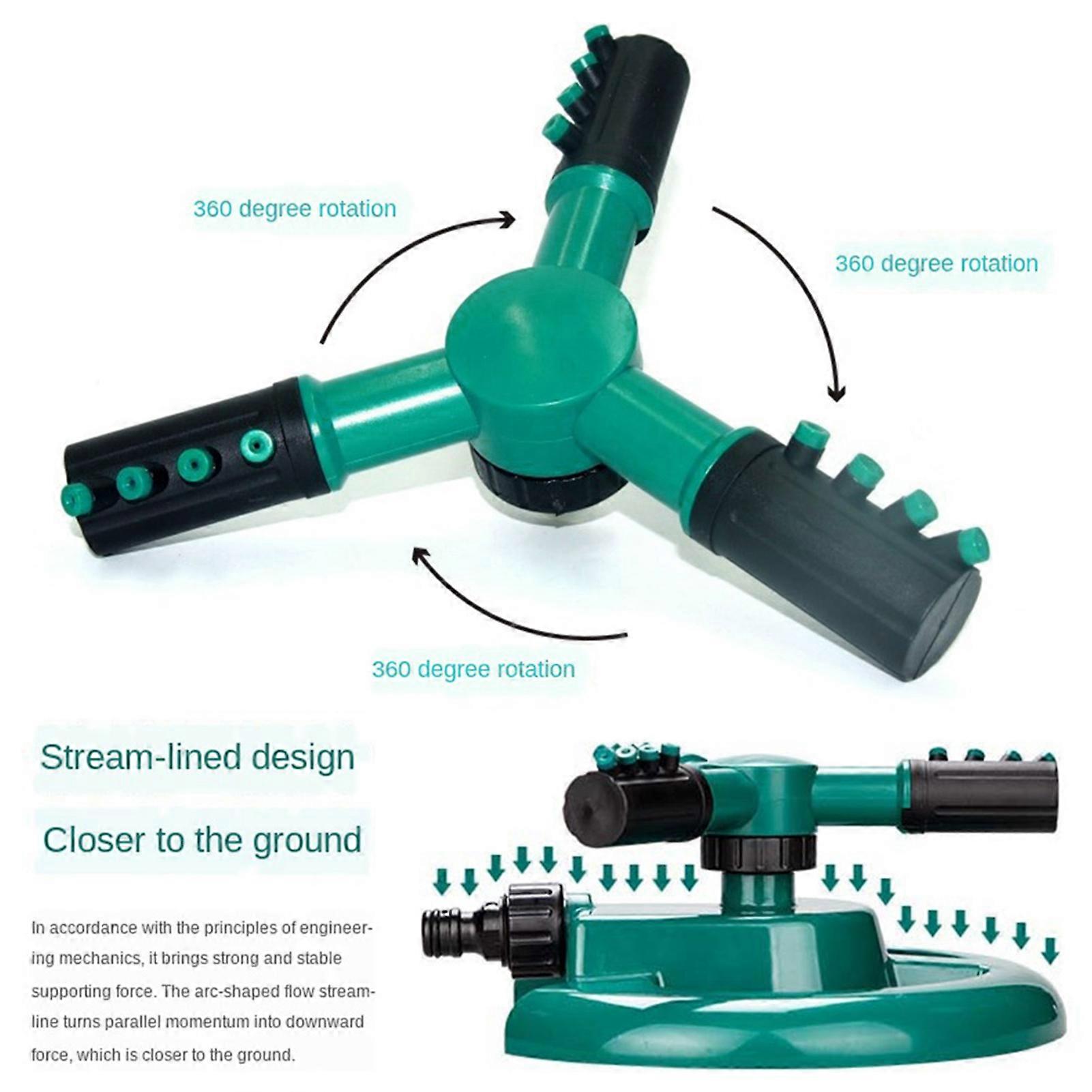 Sprinkler Rotating Lawn Sprinkler Garden Sprinkler Large Area Coverage ...