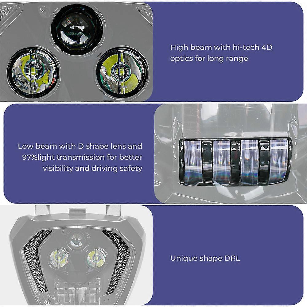 MT07 FZ07 Headlight Motorcycle Led Light LED Headlights Assembly For ...