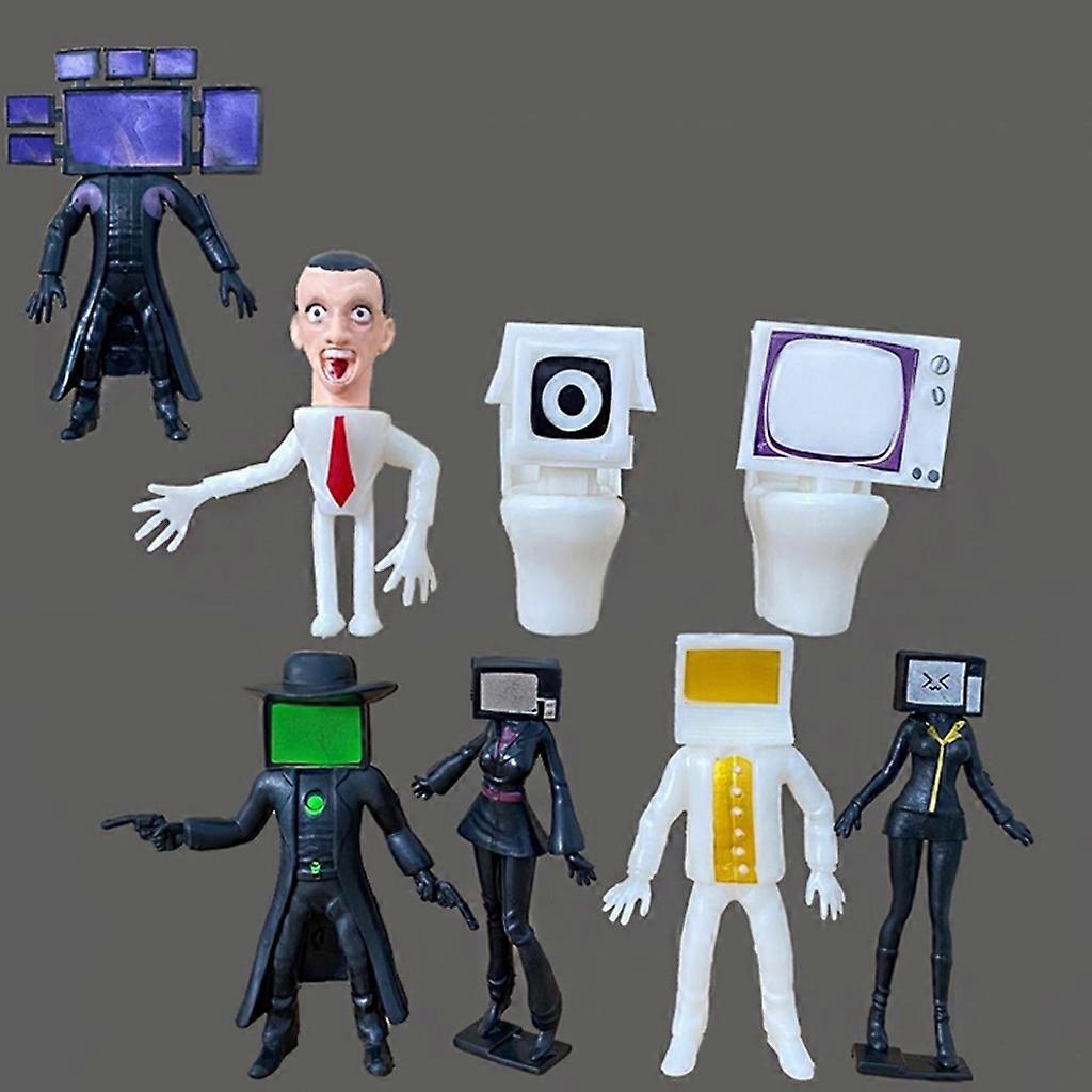 Skibidi Battle Action Figures Set, Horror Cartoon Movie Character ...