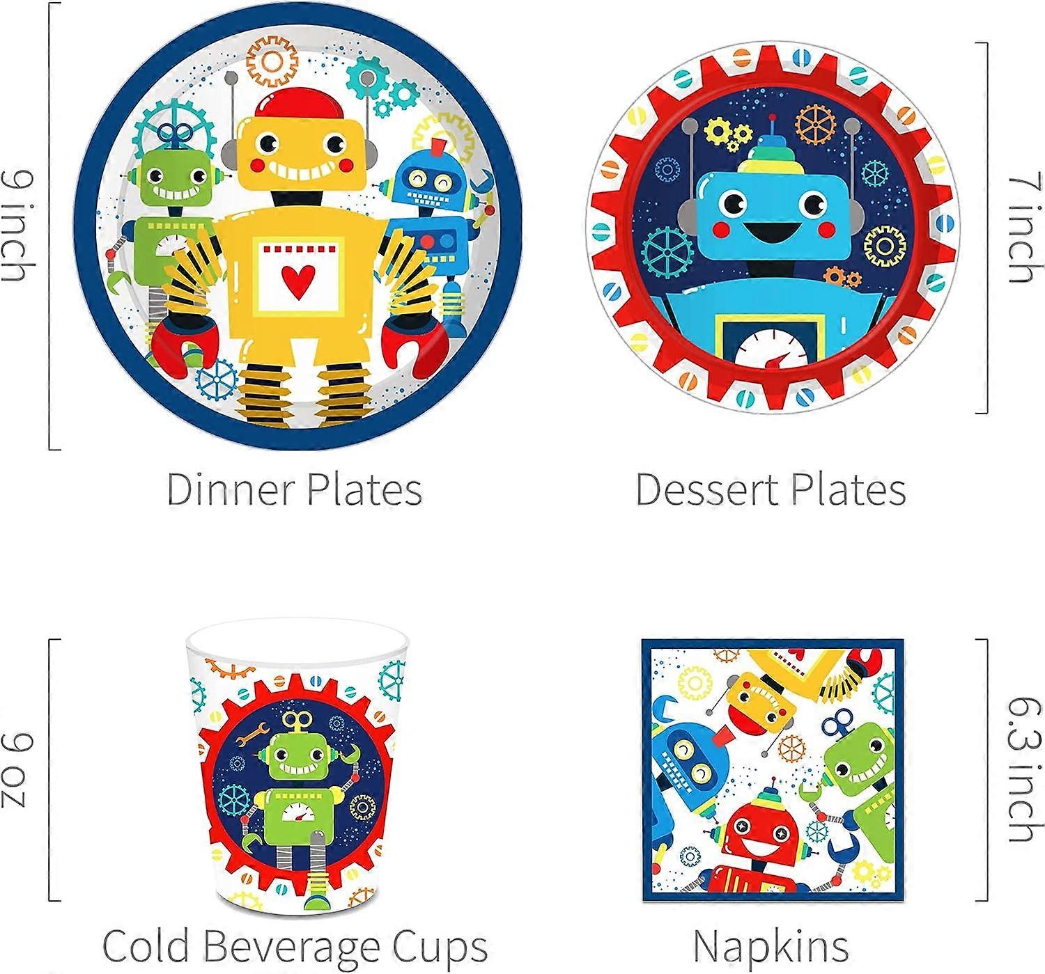 Cartoon Robots Party Themed Party Supplies Pack Robots Party ...