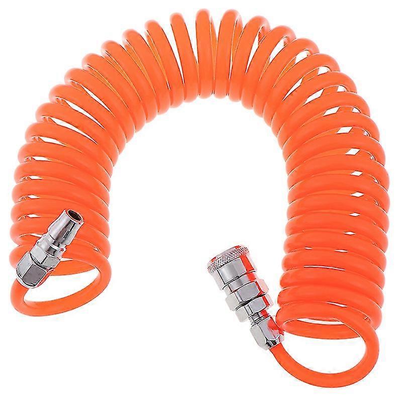 8mm x 5mm Flexible PU Recoil Hose Spring Tube 6M Pipe Parts for Air ...