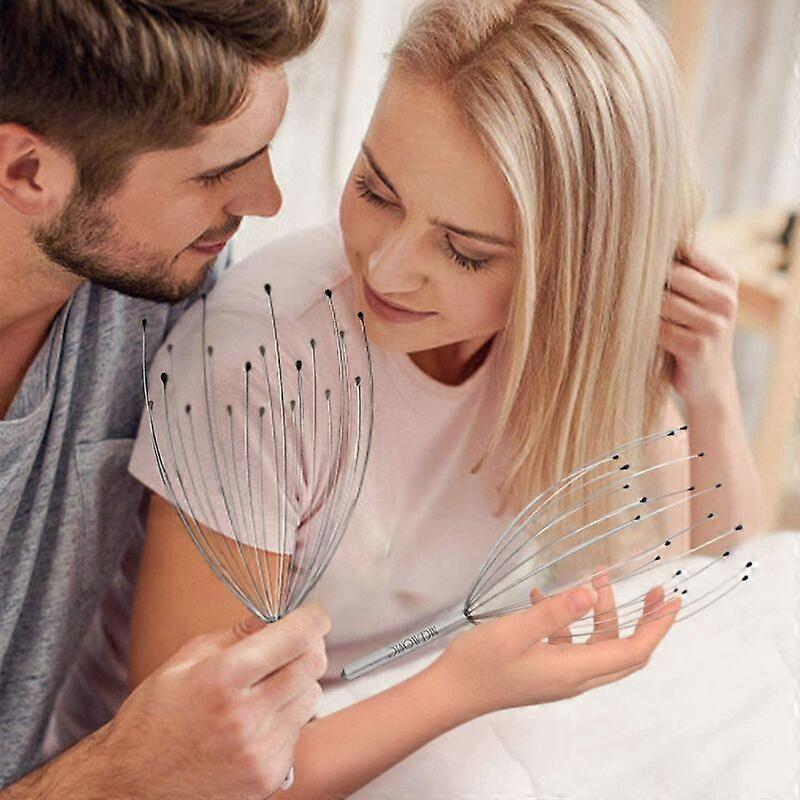 Head Massager, Scalp Massager with 20 Arms Massage Unit, Relax Scalp ...