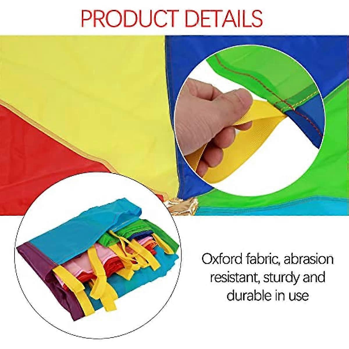 Kids Play Parachute Parachute For Kids Play Tent Parachute 65ft With 8 ...