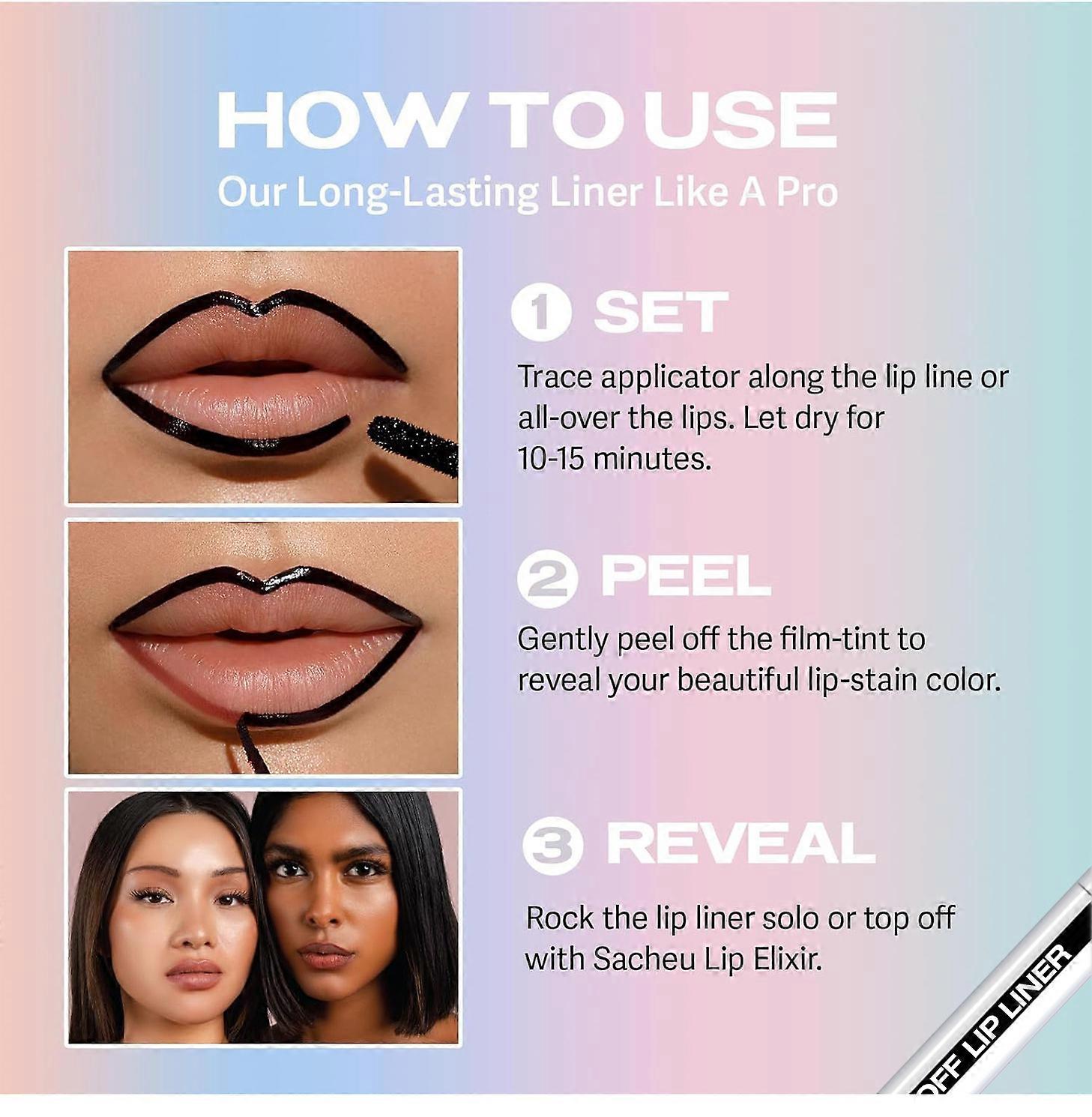 Tear-Off Lip GlazeMatte Lip Tinted Tearing Liquid Lipstick ...
