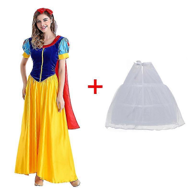 Snow White Cosplay Costume Disney Snow White Princess Dress Girl Cartoon Snow White And The ...