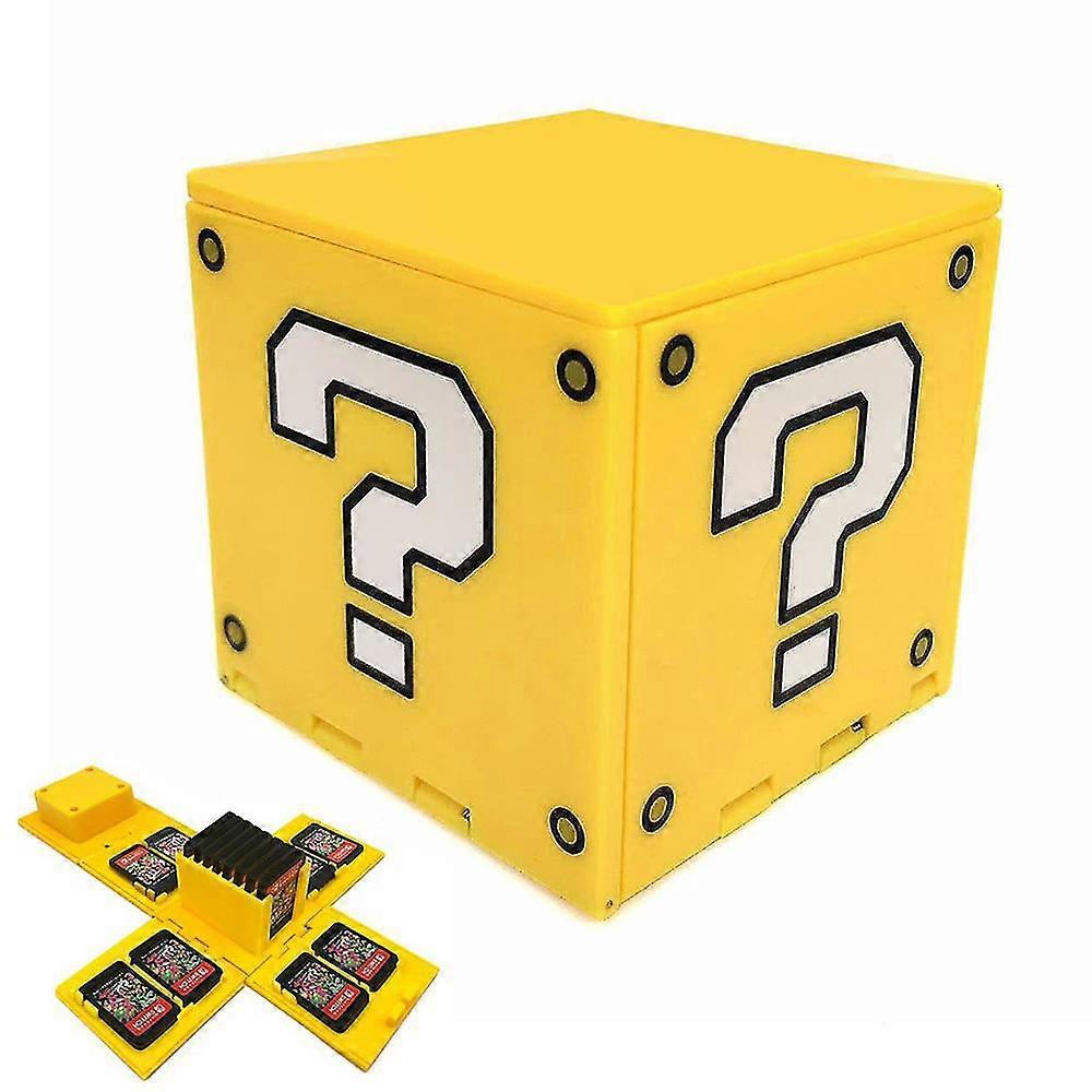 Games Cards Storage Box 16 Slot Portable Folding Cube Case Box For ...
