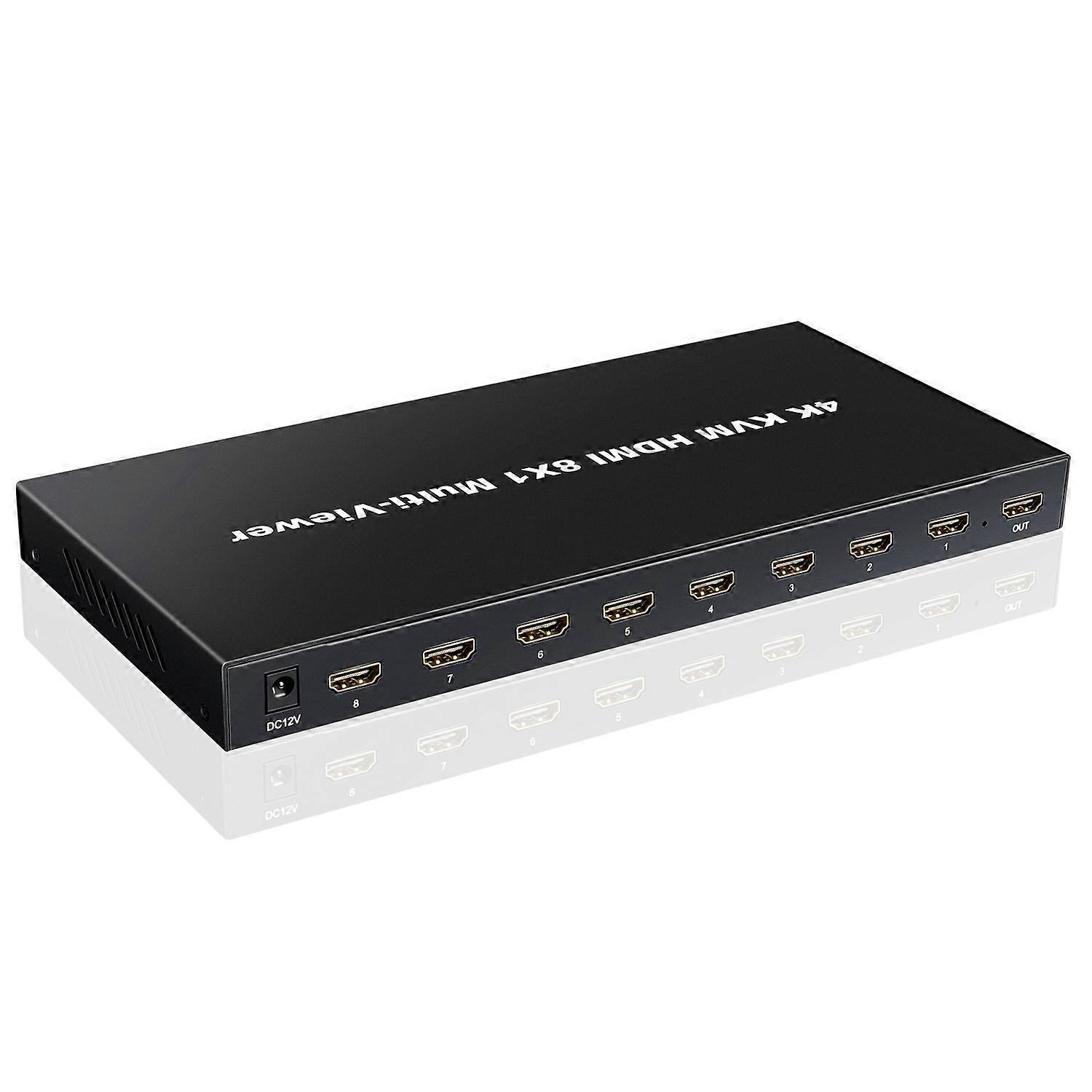 Type A E80 4K HDMI Splitter Adapter 8 Input 1 Output KVM Screen Splitter 8-Port Computer | Fruugo UK
