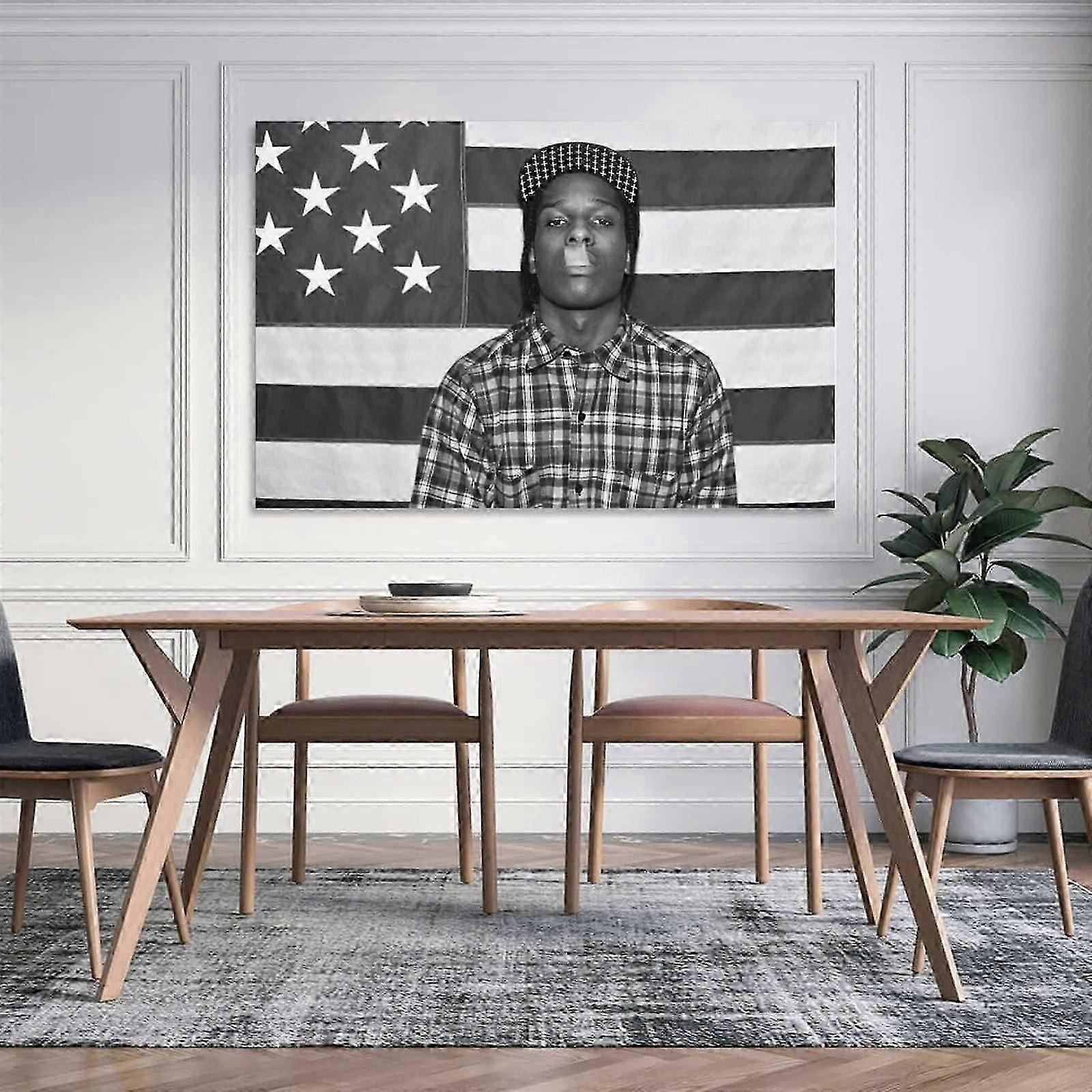 A-AP Rocky ASAP American Flag Rap Rapper Motivational Inspirational ...