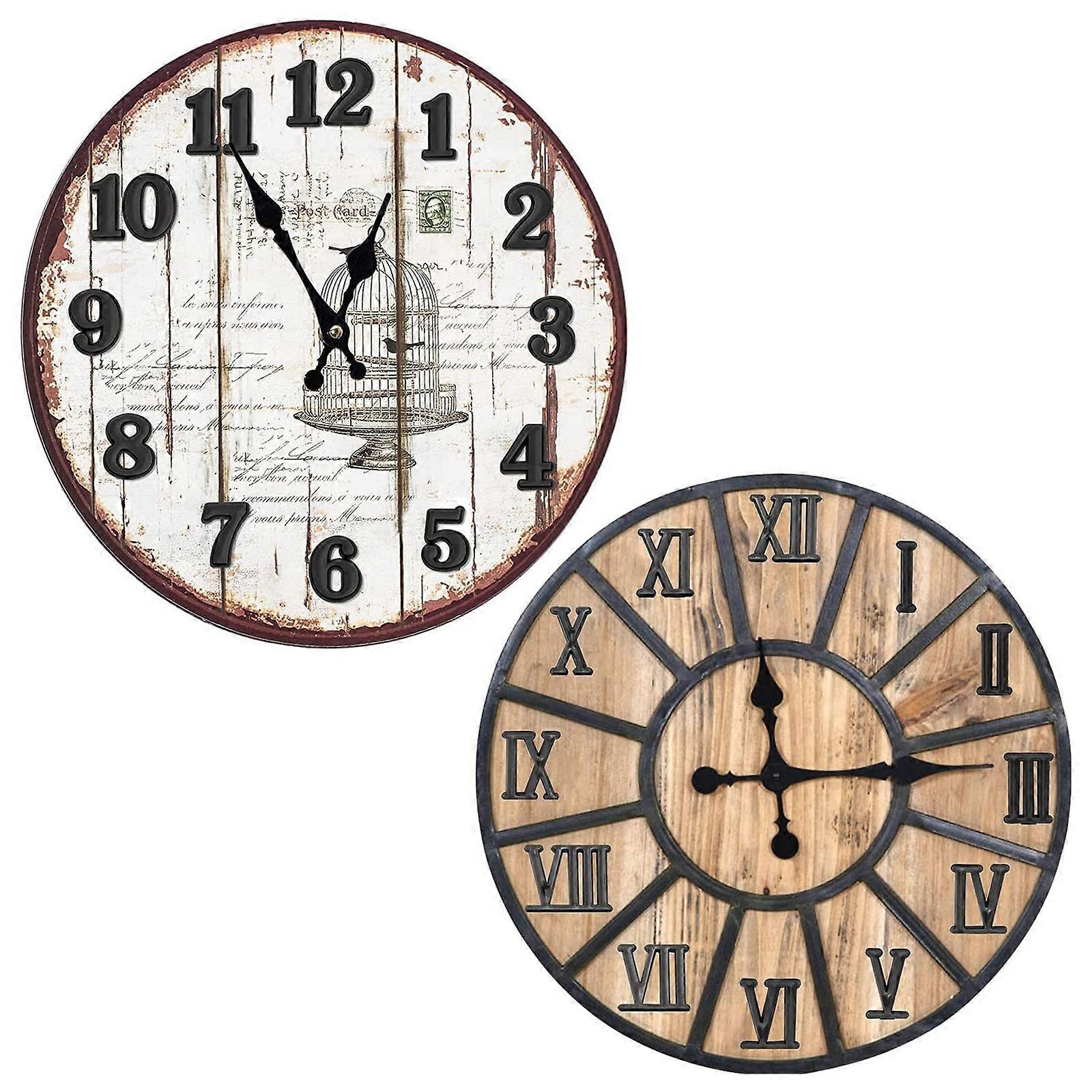 Clock Numerals Set DIY Wall Clock Numbers Clock Hands Replacement Part Arabic Roman Numerals ...