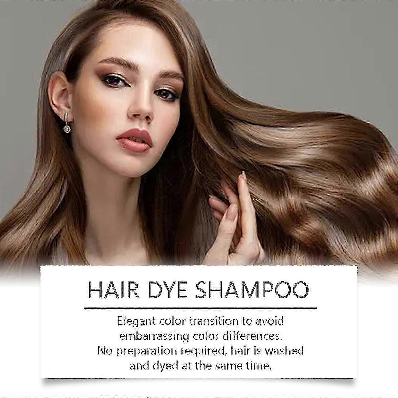 Hair Dye Shampoo, Instant Hair Color Shampoo Long Lsating For Men Women ...