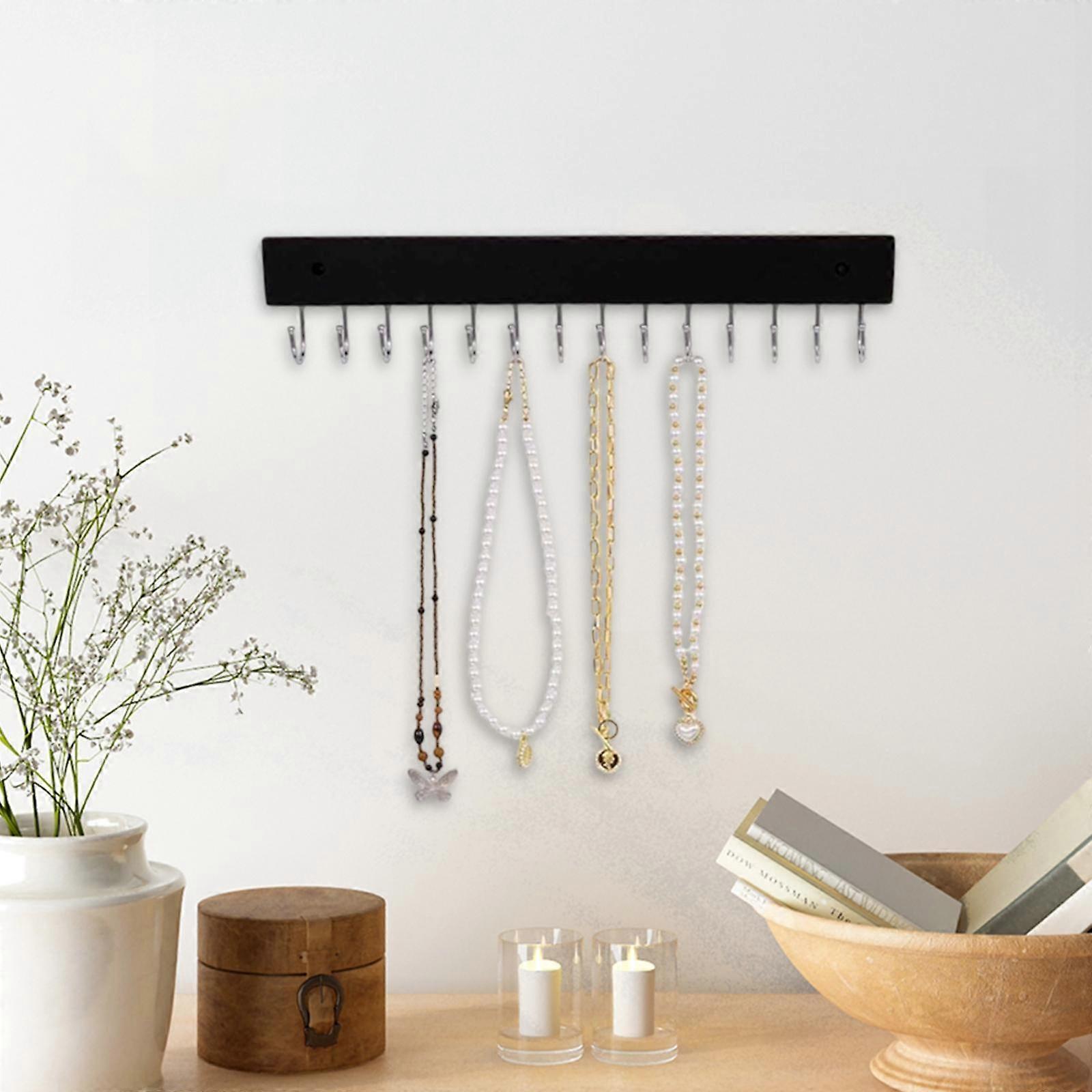 Wall Mounted Necklace Holder Organizer for Kitchen Utensils Hallway ...