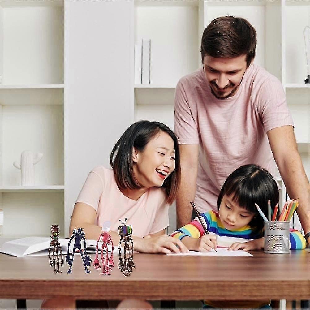 Police Siren Head Hand-Made Toys, 8 Pieces of Funny Head Toys, Cartoon ...