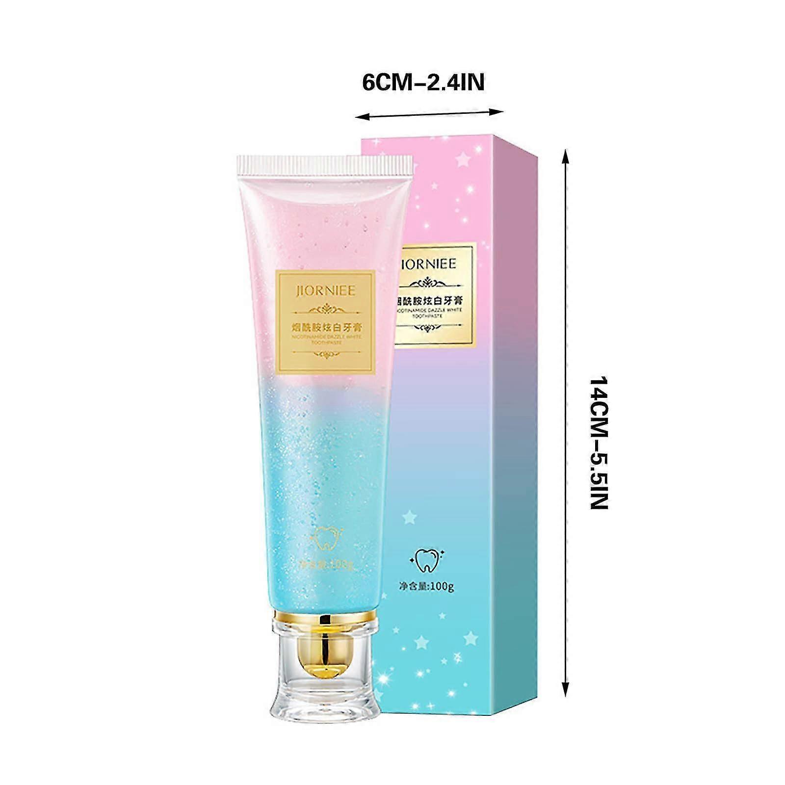 3PCS Nicotinamide Whitening Toothpaste Cleaning Fresh Breath Bright ...