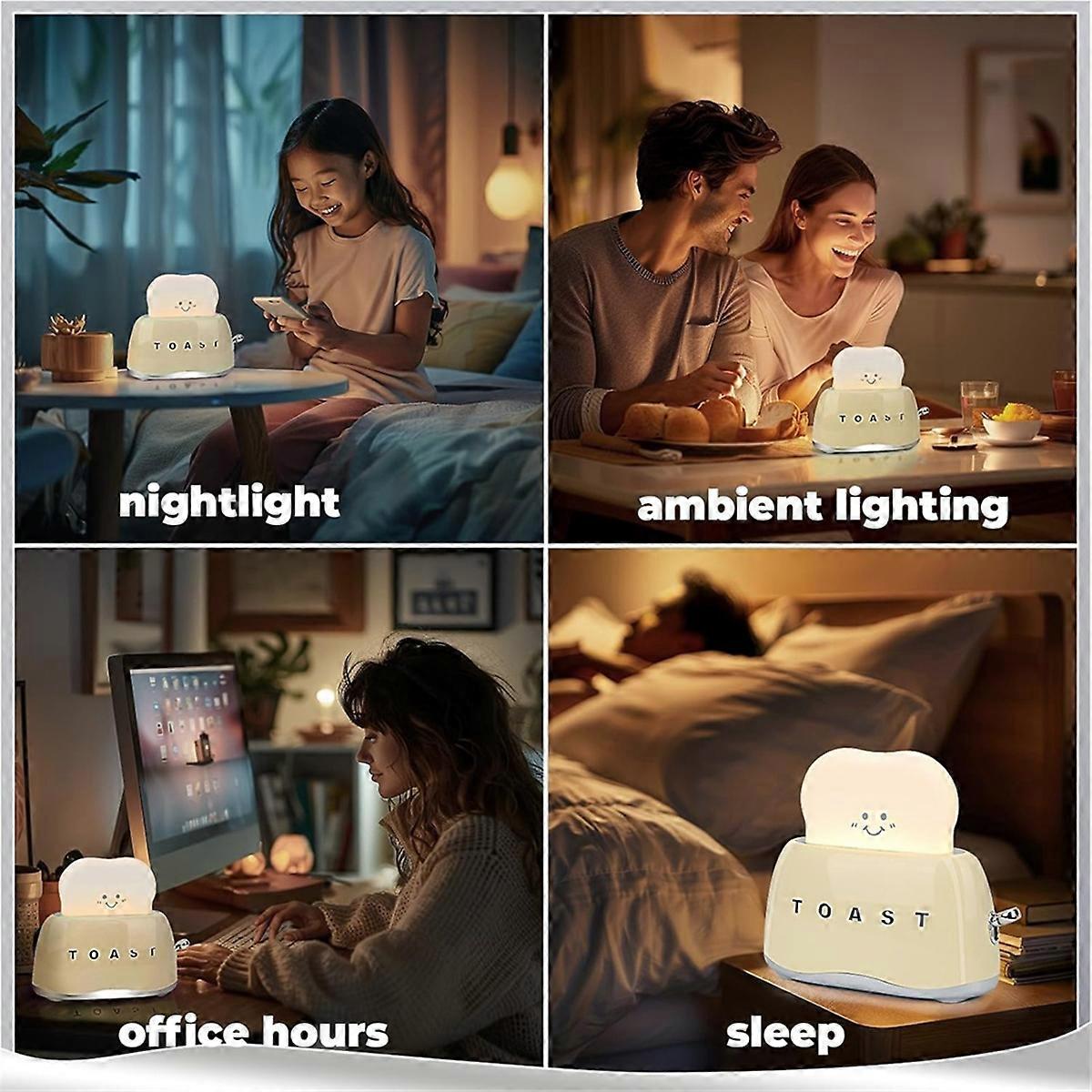 Retro Decor Toaster Lamp,Retro Toaster Shaped Desk Gifts Yellow | Fruugo UK