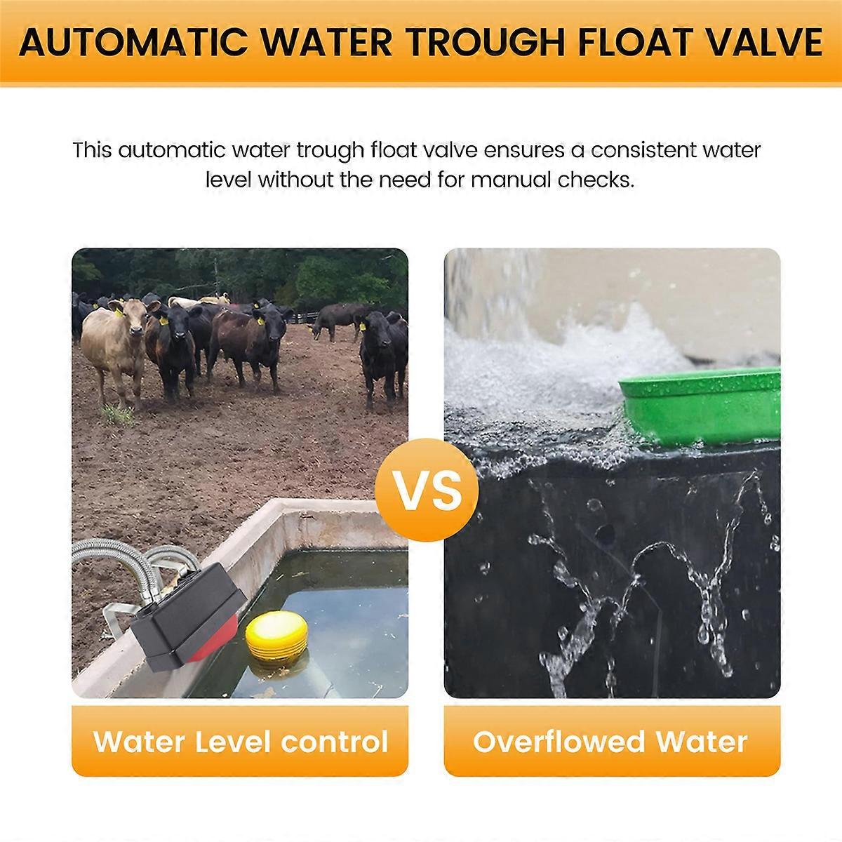 Water Trough Float Valve Livestock Stock Tank Float Valve,2PCS ...