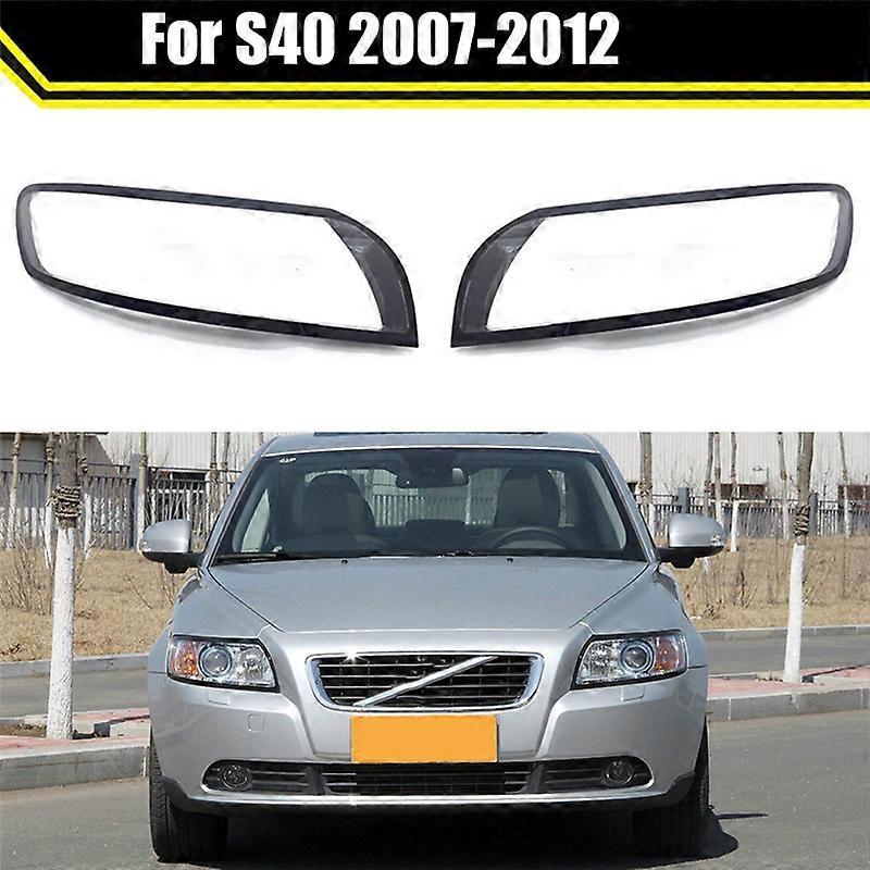 For Volvo S40 S40L 07-12 Car parent Lampshade head light lamp Cover Glasses Lamp Shade Headligh ...