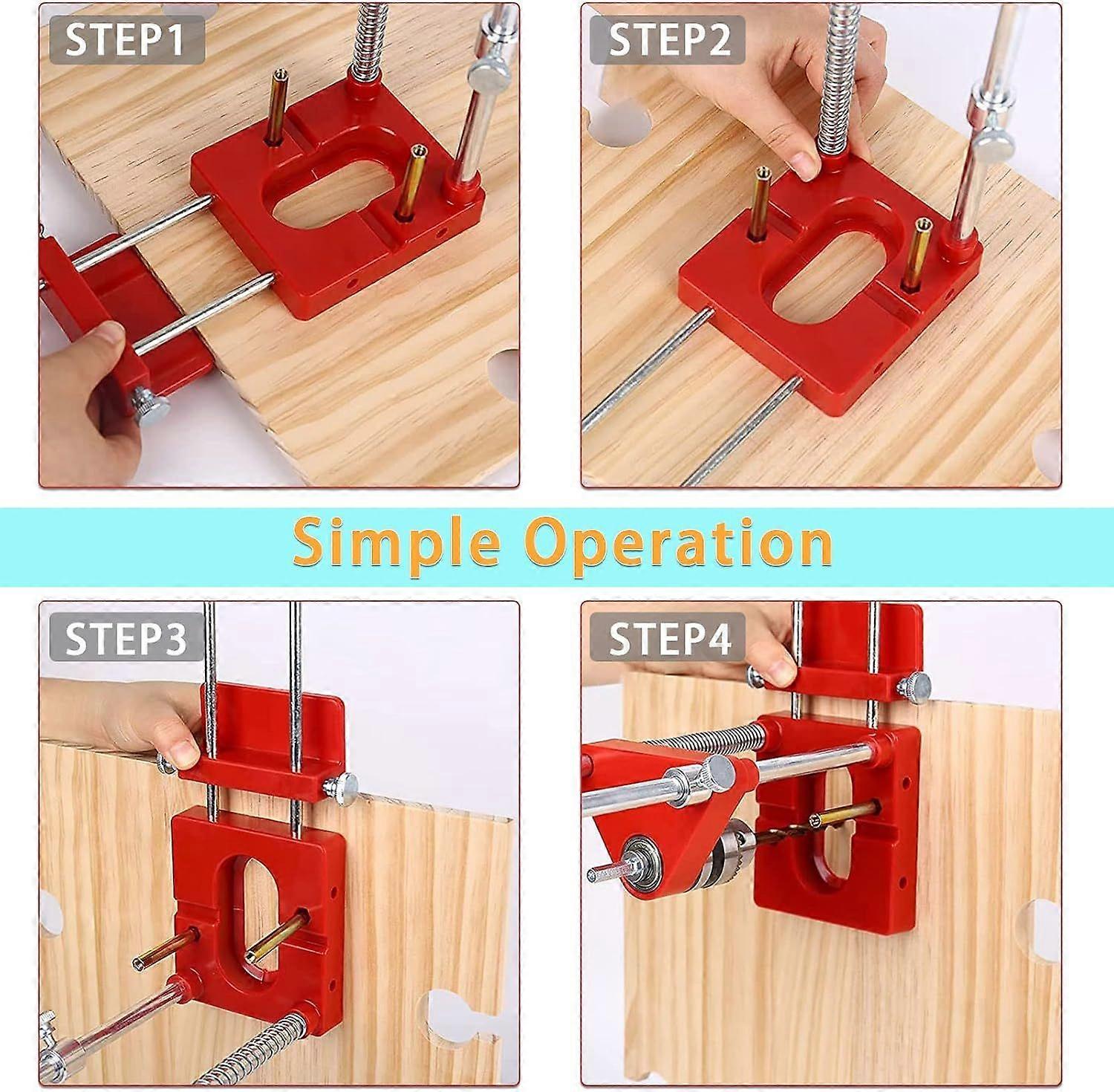 Woodworking Locator Drilling Jig Locator Automatic Portable Line Drill ...