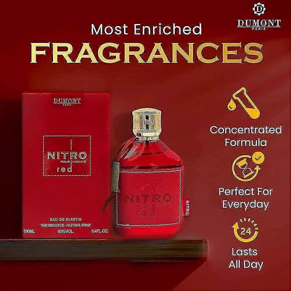 Nitro Red Dumont EDP Perfume MEN/WOMEN Fragrance 3.4 Fl Oz 100ML Dating ...