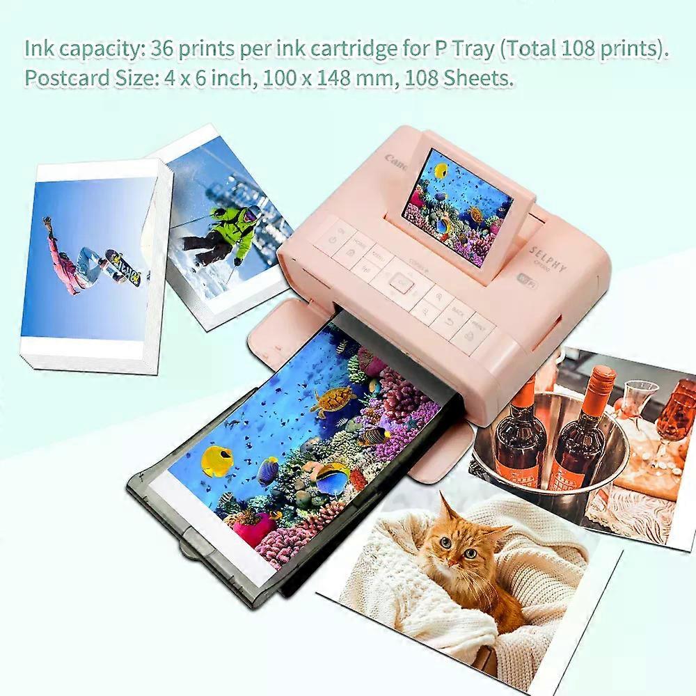 1-10PK Compatible Canon SELPHY Ink Cassette KP-108IN Ink Cartridge ...