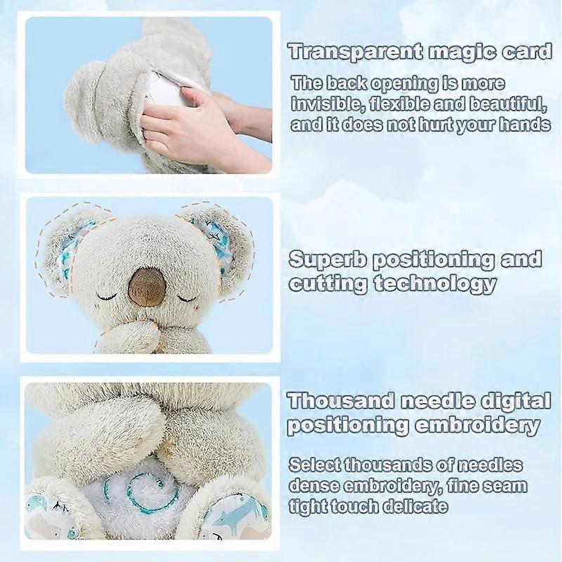 Cuddly Koala Plush Sleep Aid with Soft Glow Night Light Calming Music ...