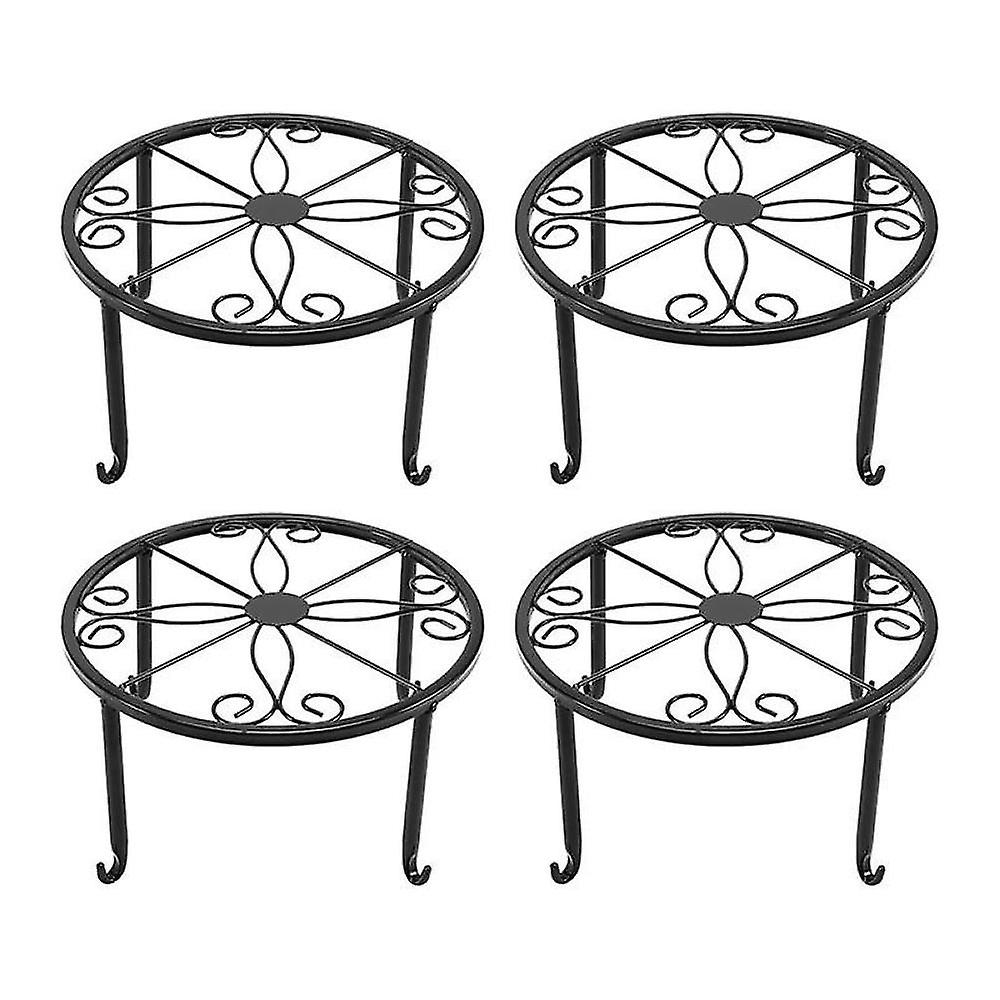 4 Pieces Of Plant Stand Indoor And Outdoor Metal Rust-proof Plant Stand ...