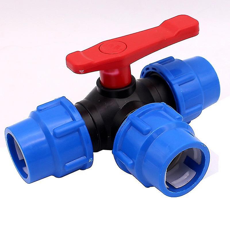 Ball Valve,20/25/32/40/50/63mm Pe Pipe Quick Connect Pvc Three Way Ball ...