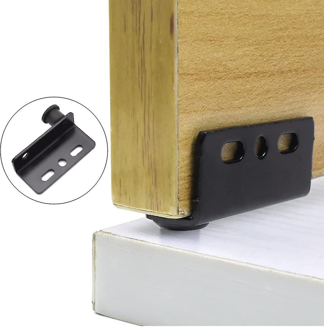 2 Sets Pivot Hinges Black Heavy Duty Concealed Shaft Door Hinges With ...