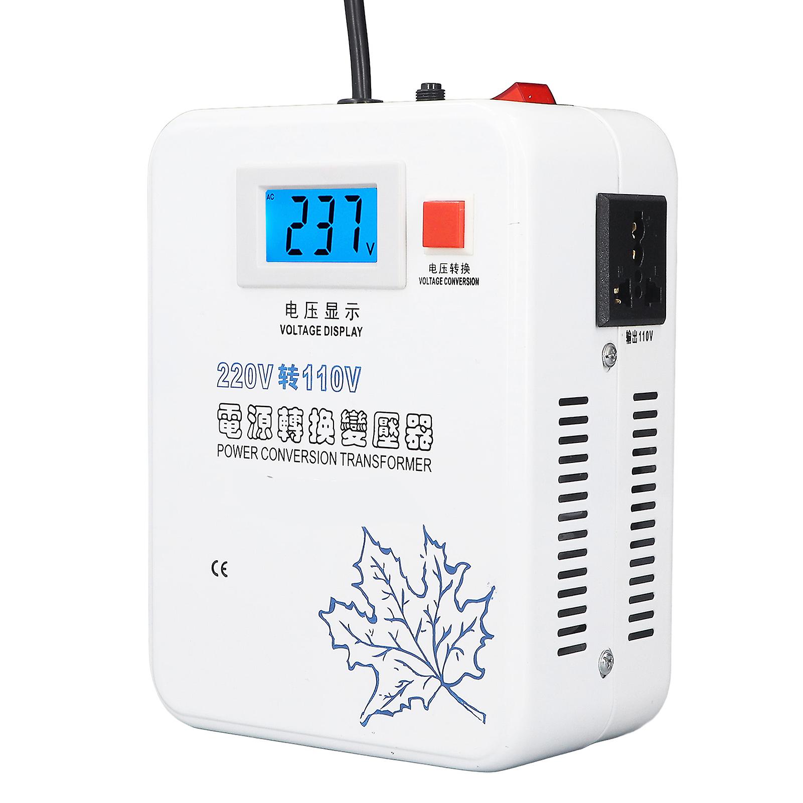 1500W Voltage Converter AC220V to 110V Single Phase Power Transformer ...