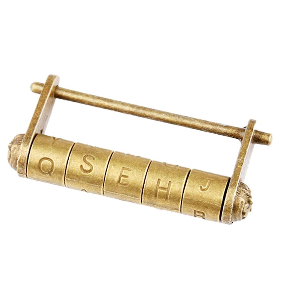 Vintage Combination Lock Alphabet Combination Lock Jewelry Box Padlock ...